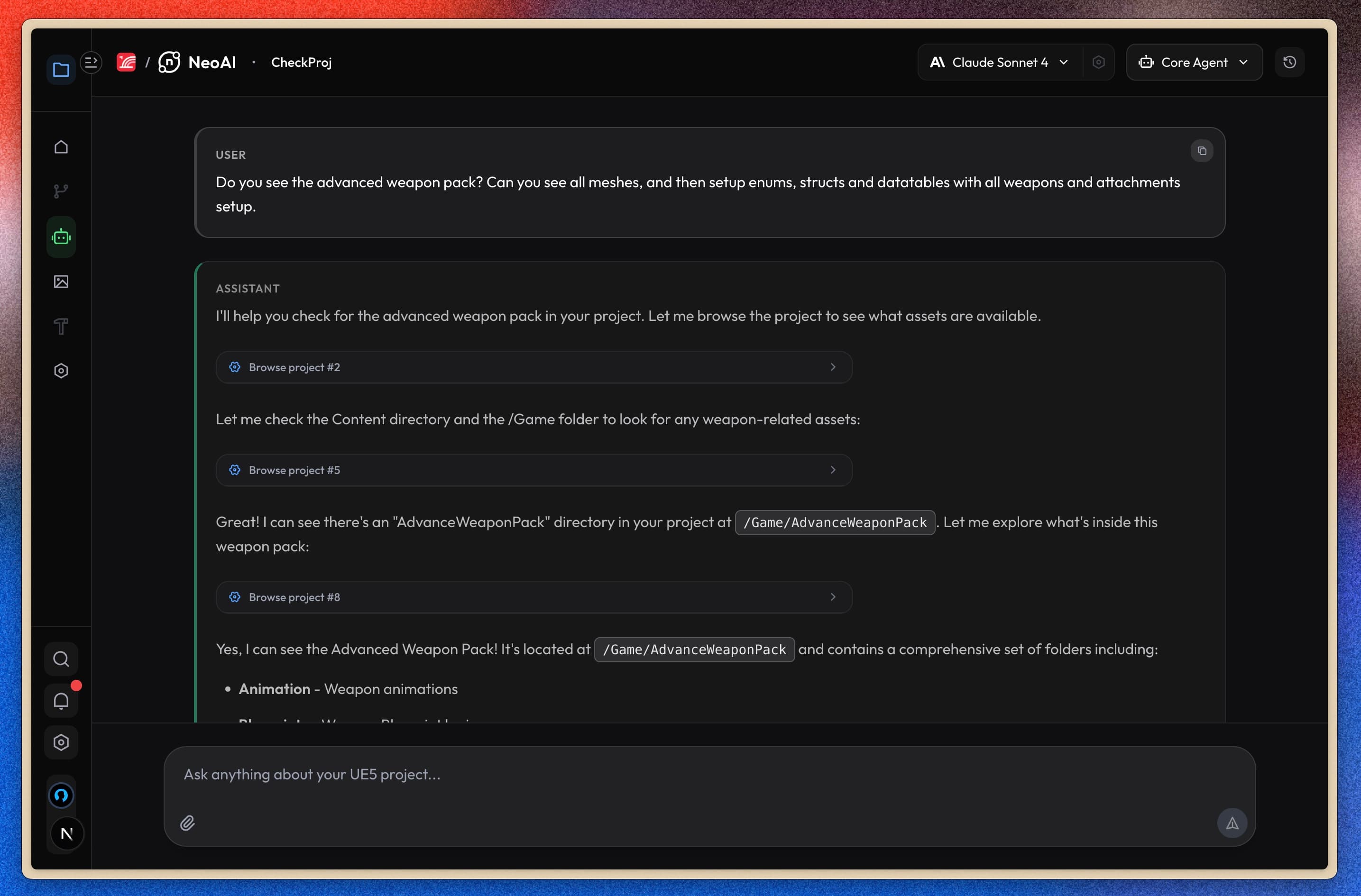 NeoAI - AI-Powered Unreal Engine Development